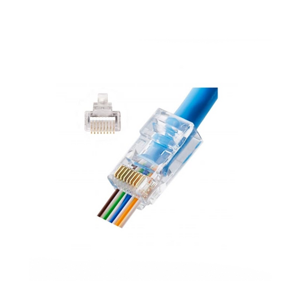 Terminales para Cat5 y Cat6 RJ45 EASY RJ45 Marca: Lantek | Security...