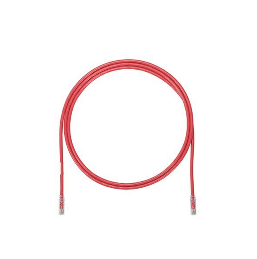 Patch Cord CAT6A 7FT28AWG color rojo Marca: Panduit | Security Doctors