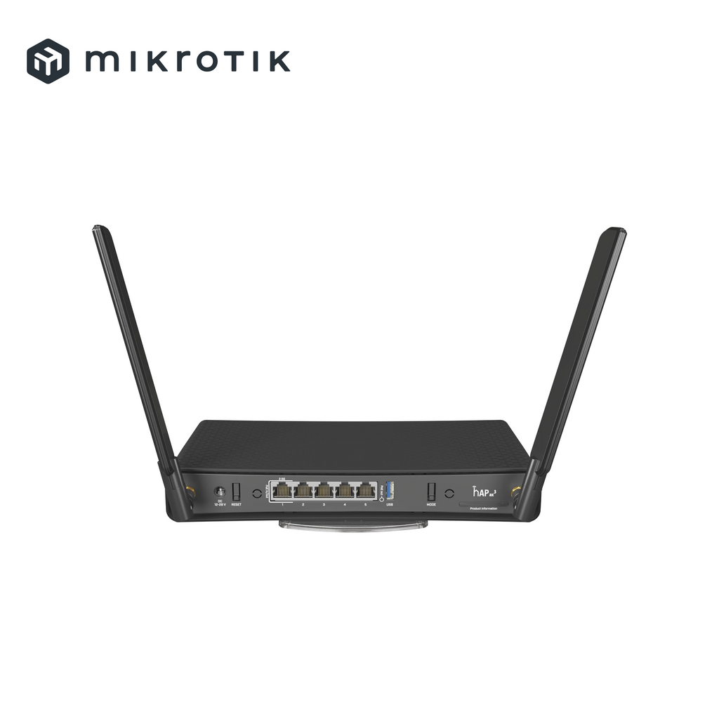 Router Wireless 802.3ax 1 puerto 2.5Gbps 4 puertos 1Gbps hAP ax3 Ma...