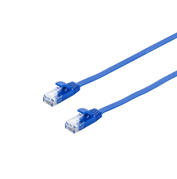 Patch cord Cat6 Azul 2 FT PLANOS LTK-C602B Marca: LANTEK | Security...