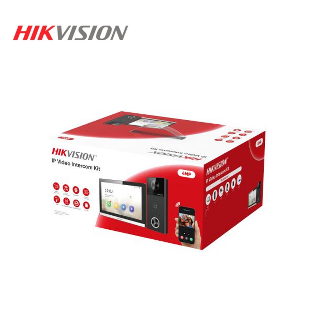 Kit de videoportero DS-KIS610-P (O-STD) (E) color negro Marca: Hikv...