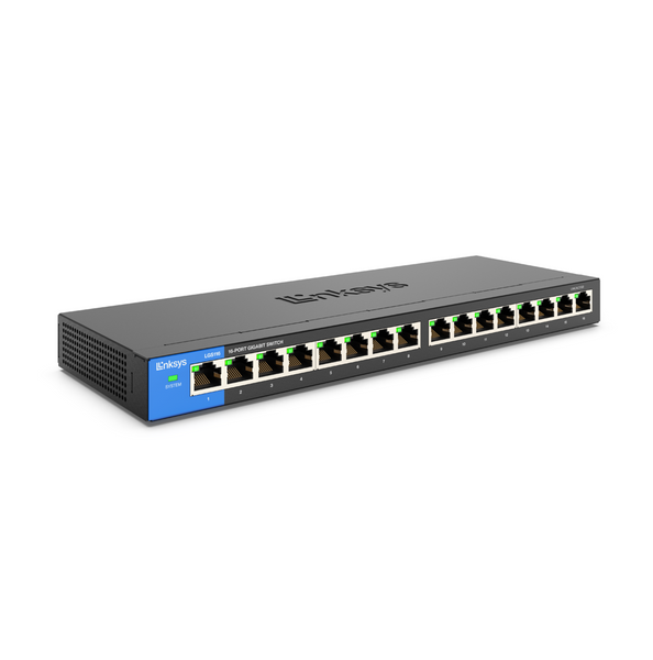 Switch de 16 puertos Business LGS116 unmanaged Marca: Linksys | Sec...