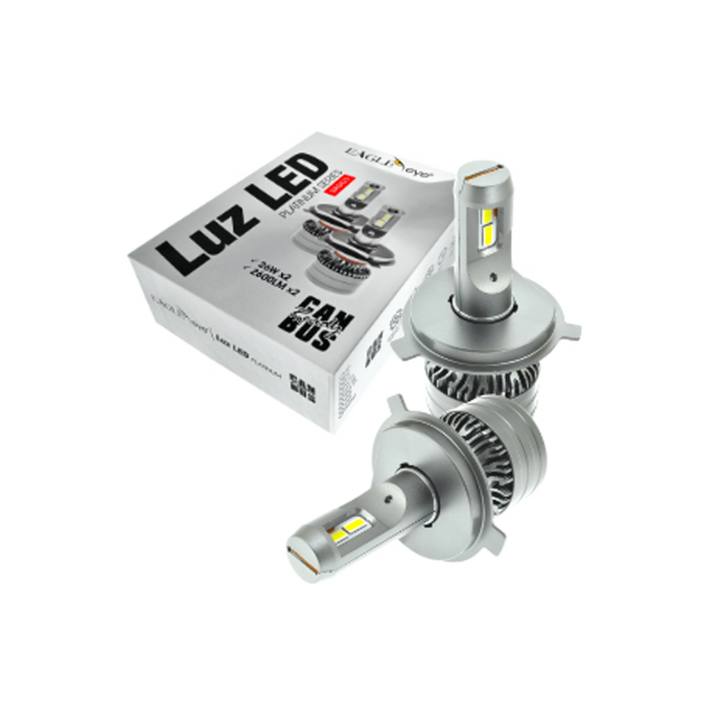 Luces LED Bicolor X830 H4 platinum 2600LMS X2 Marca: EAGLE EYE | Se...