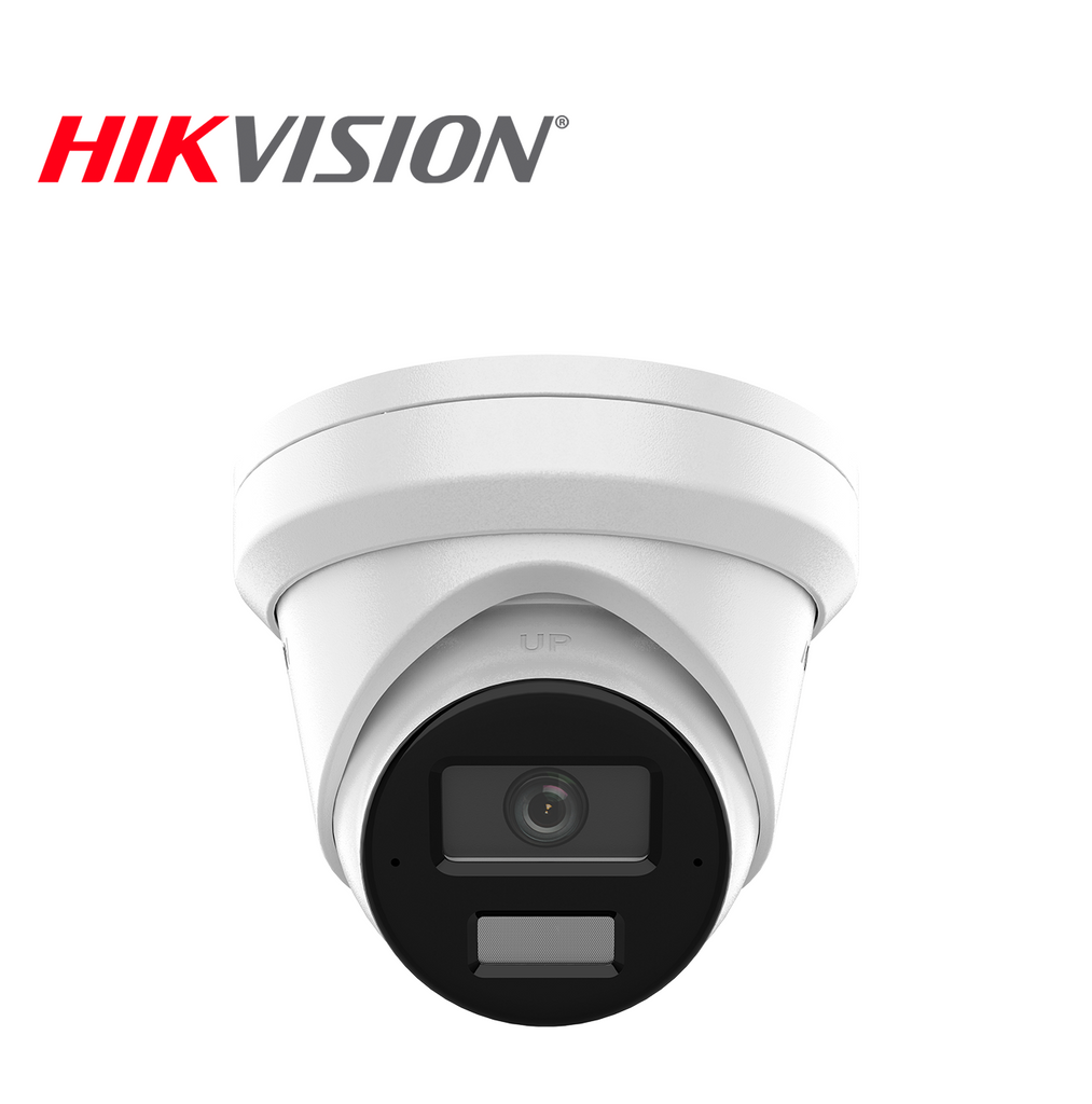 Camara IP de torreta fija con luz híbrida inteligente Acusense de 4...